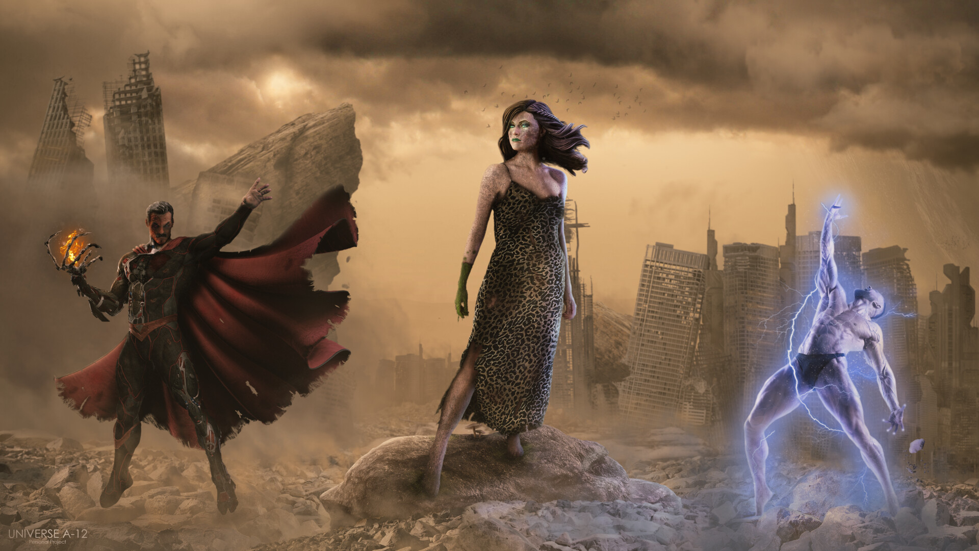 ArtStation - Universe A-12: A Study of Old Comic Heroes