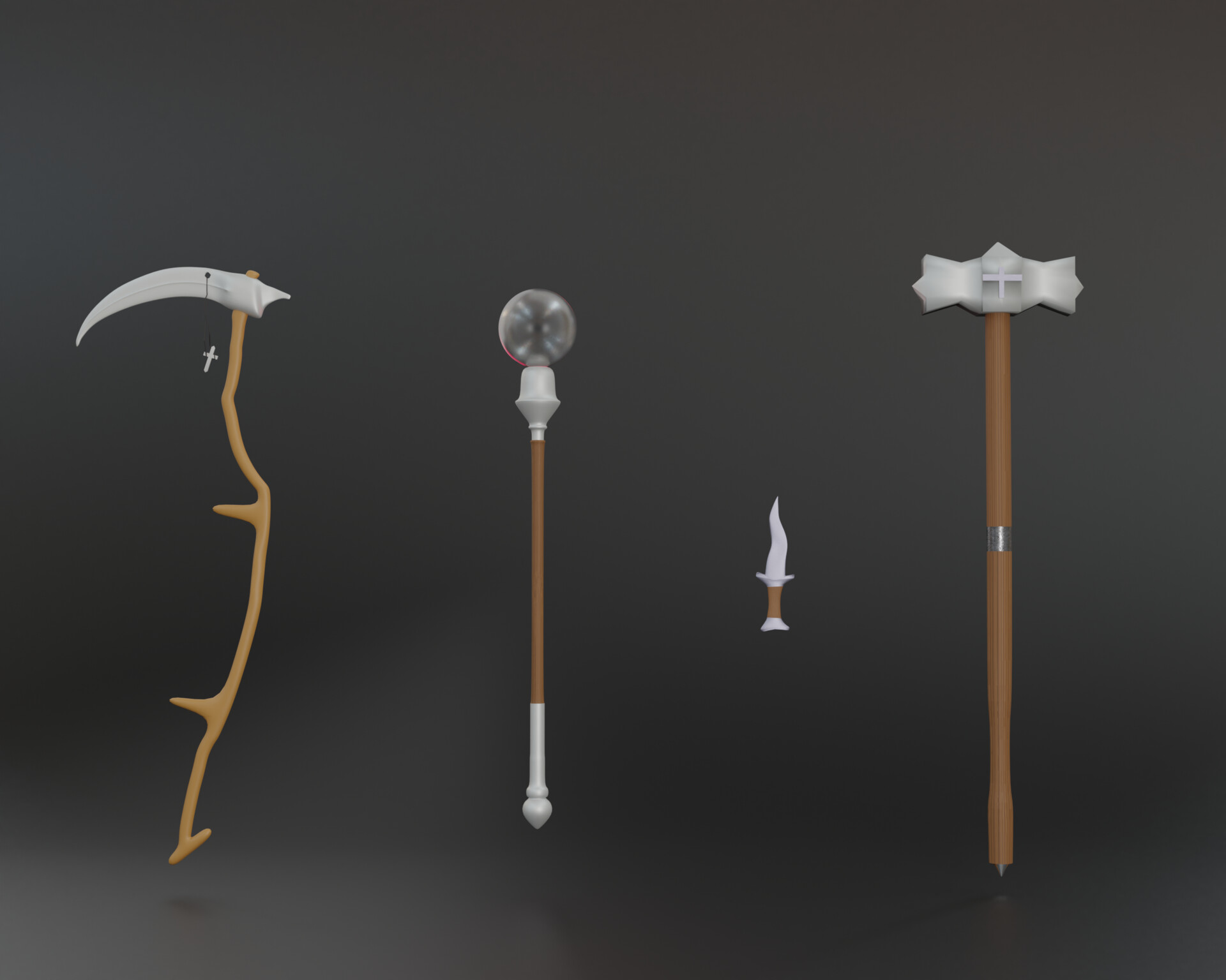 ArtStation - Simple set of RPG weapons