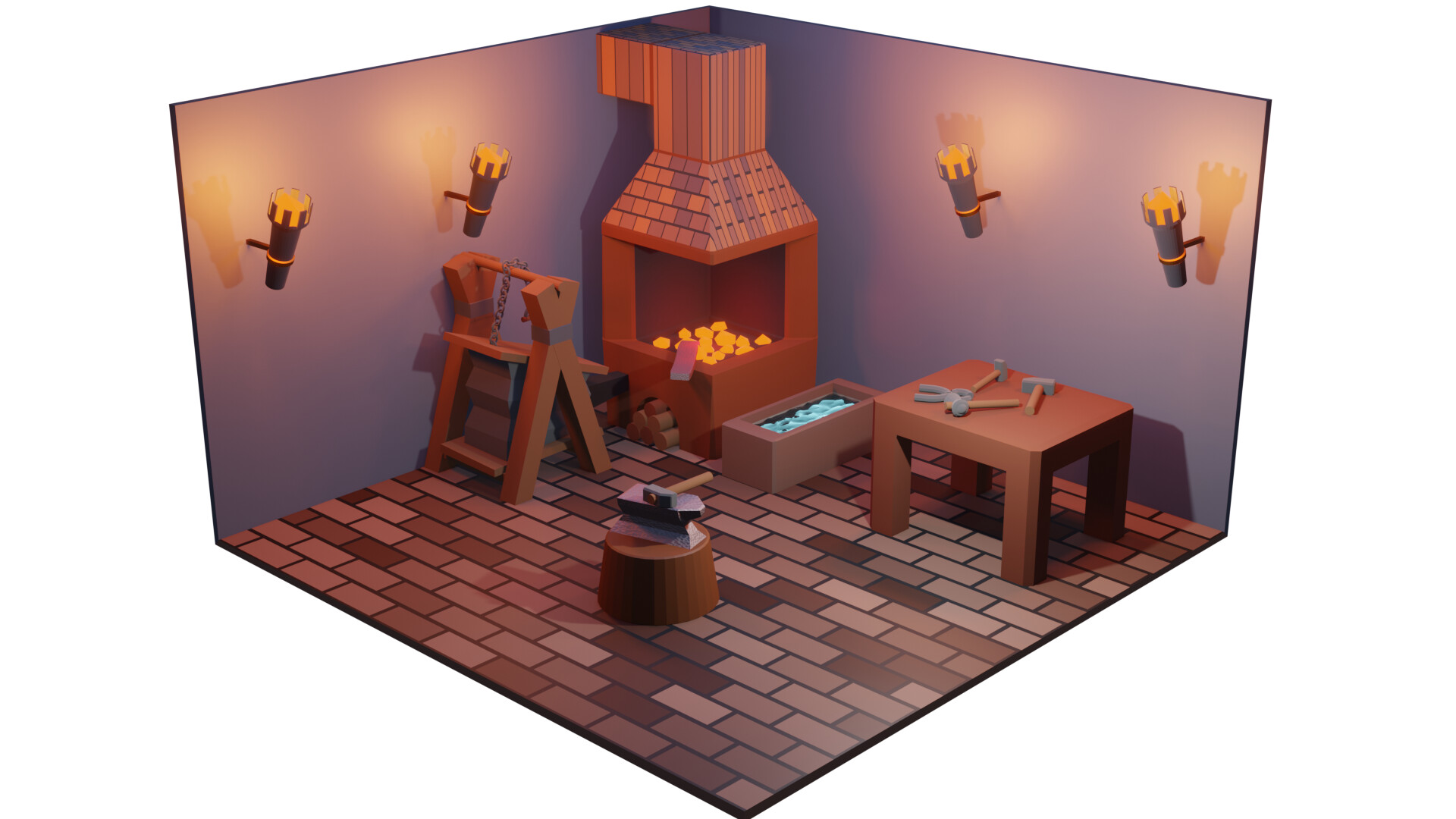 ArtStation - Low Polly Forge