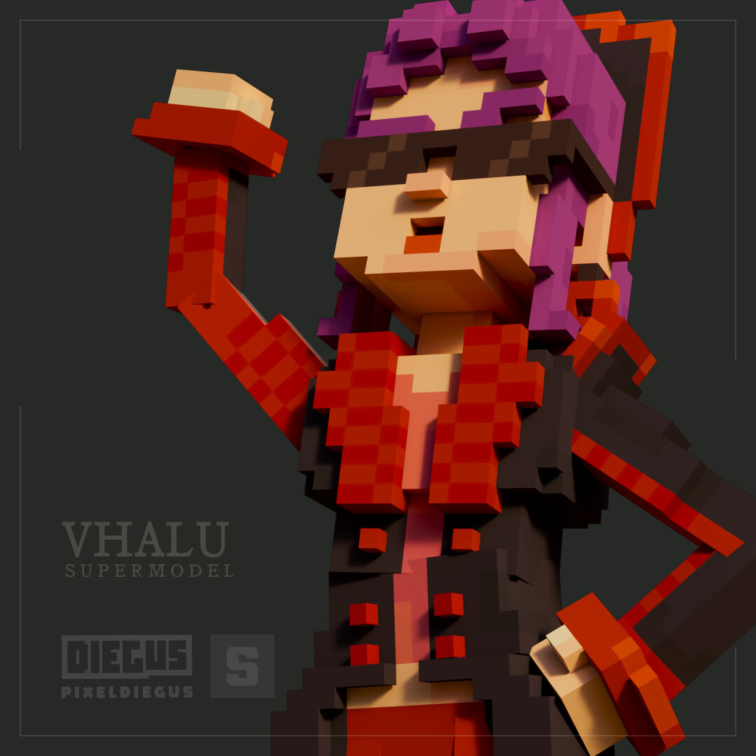 ArtStation - Vhalu, the supermodel