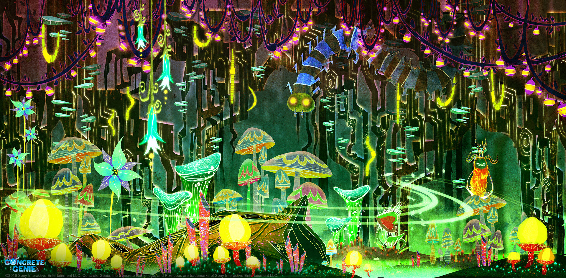 ArtStation - Concrete Genie - Mushroom Biome