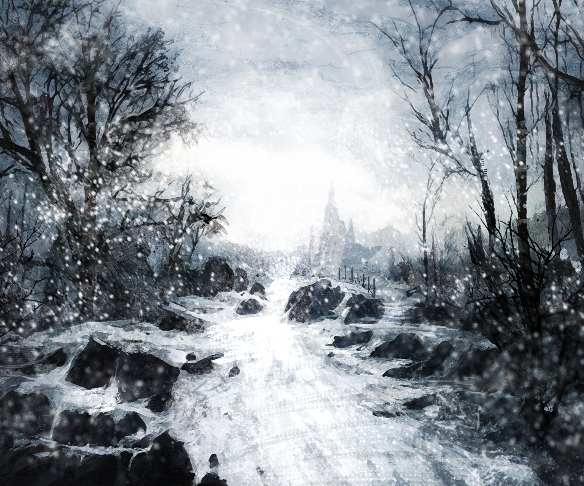 ArtStation - Snowy Trail