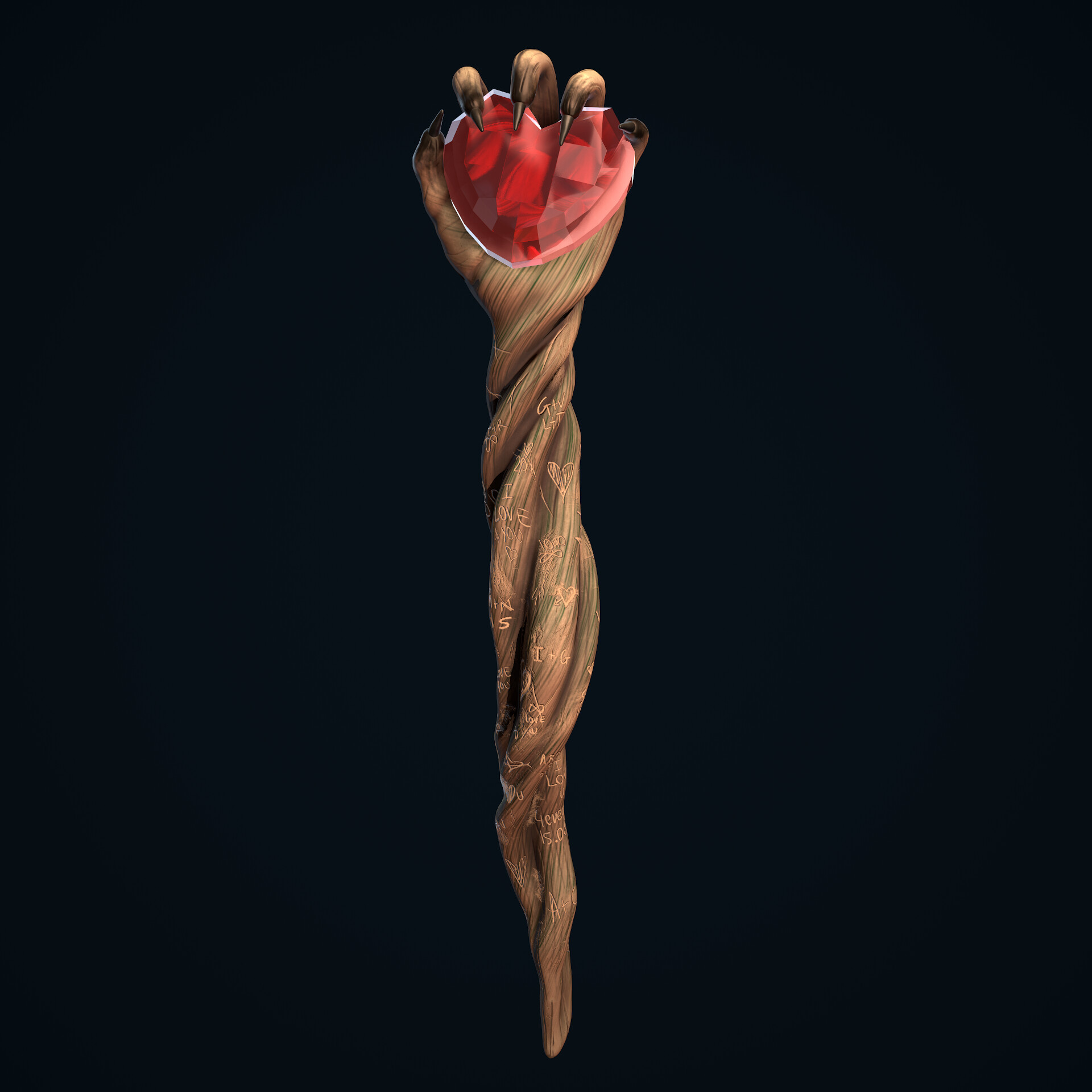 ArtStation - Wood Sceptre