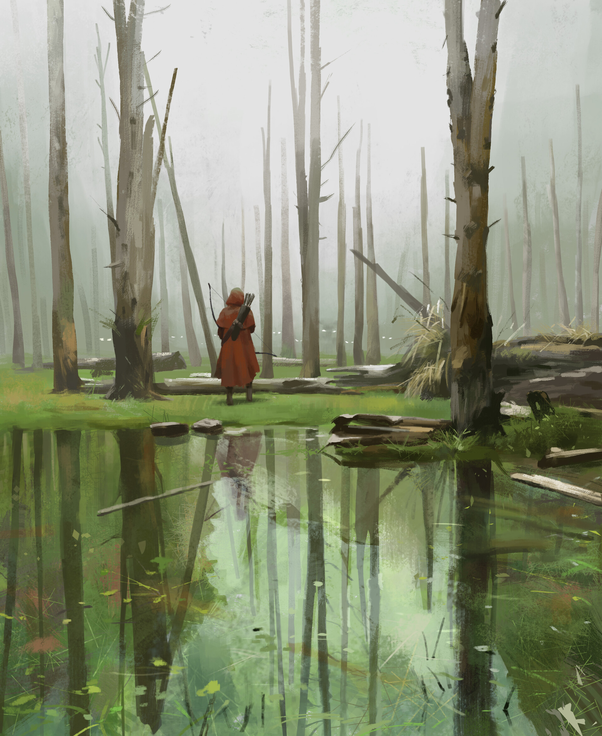ArtStation - Red Riding Hood in the Swamp