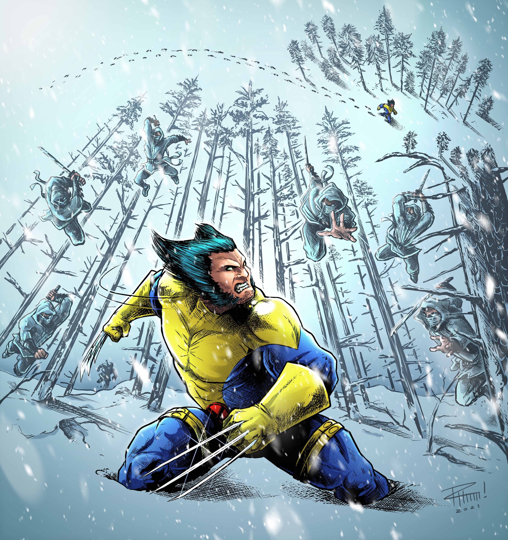 ArtStation - Wolverine vs The Hand