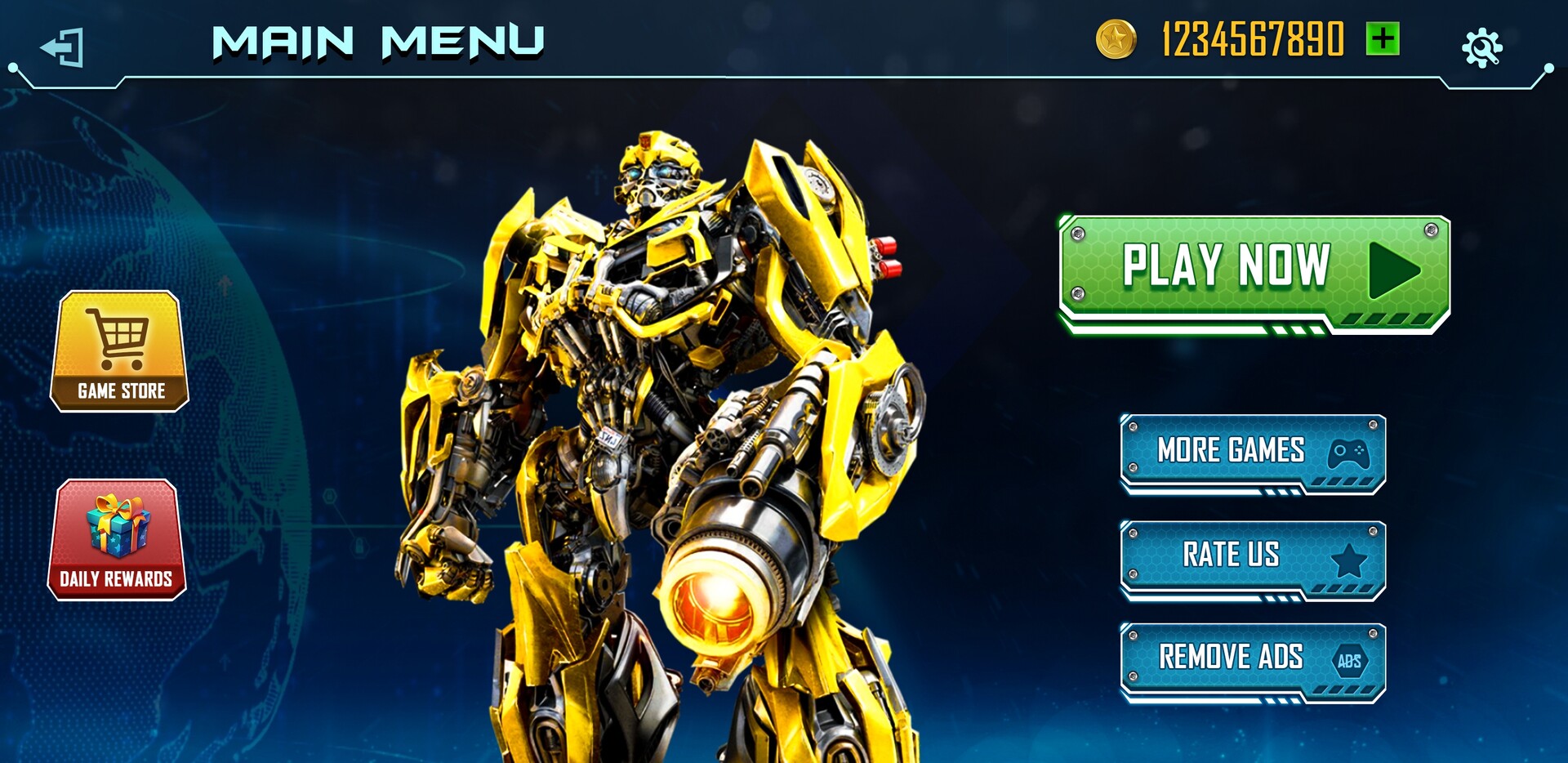 ArtStation - Robot Transformatioin Game UI