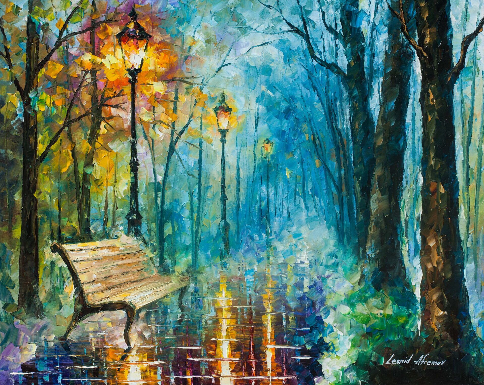 ArtStation - NIGHT OF INSPIRATION — oil painting on canvas