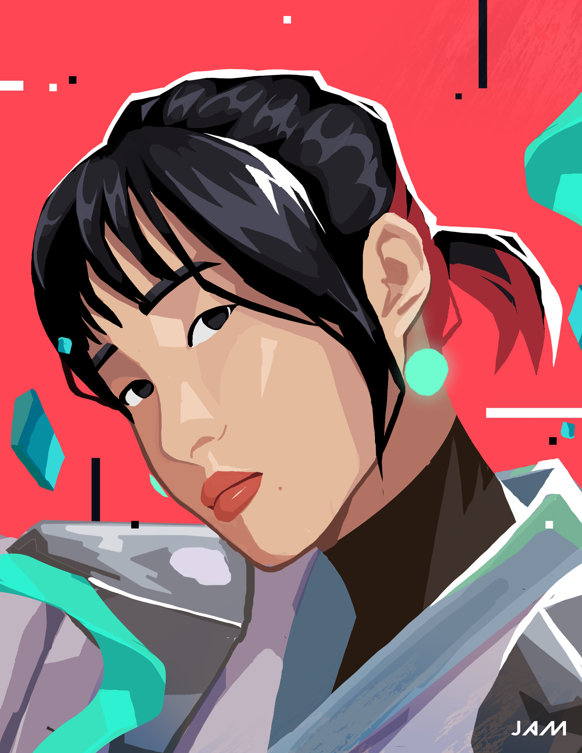 Kana - Valorant Vector Art