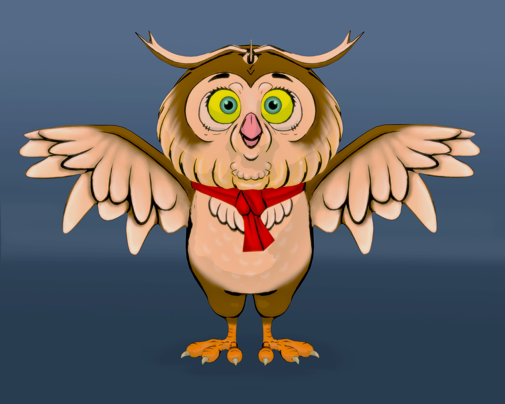 ArtStation - Stylized Owl