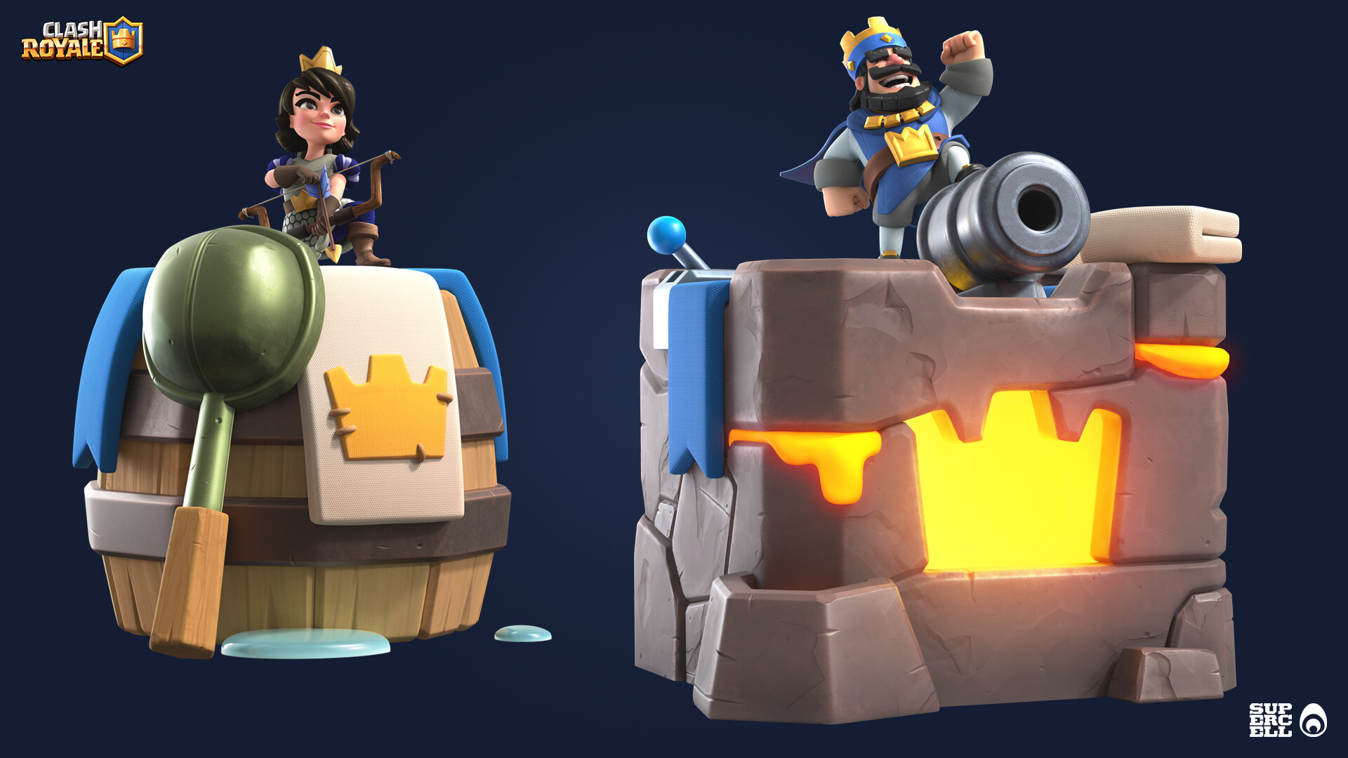 Ocellus - SERVICES - Clash Royale - Season 23 - Golden Dragon Spa Tower Skin