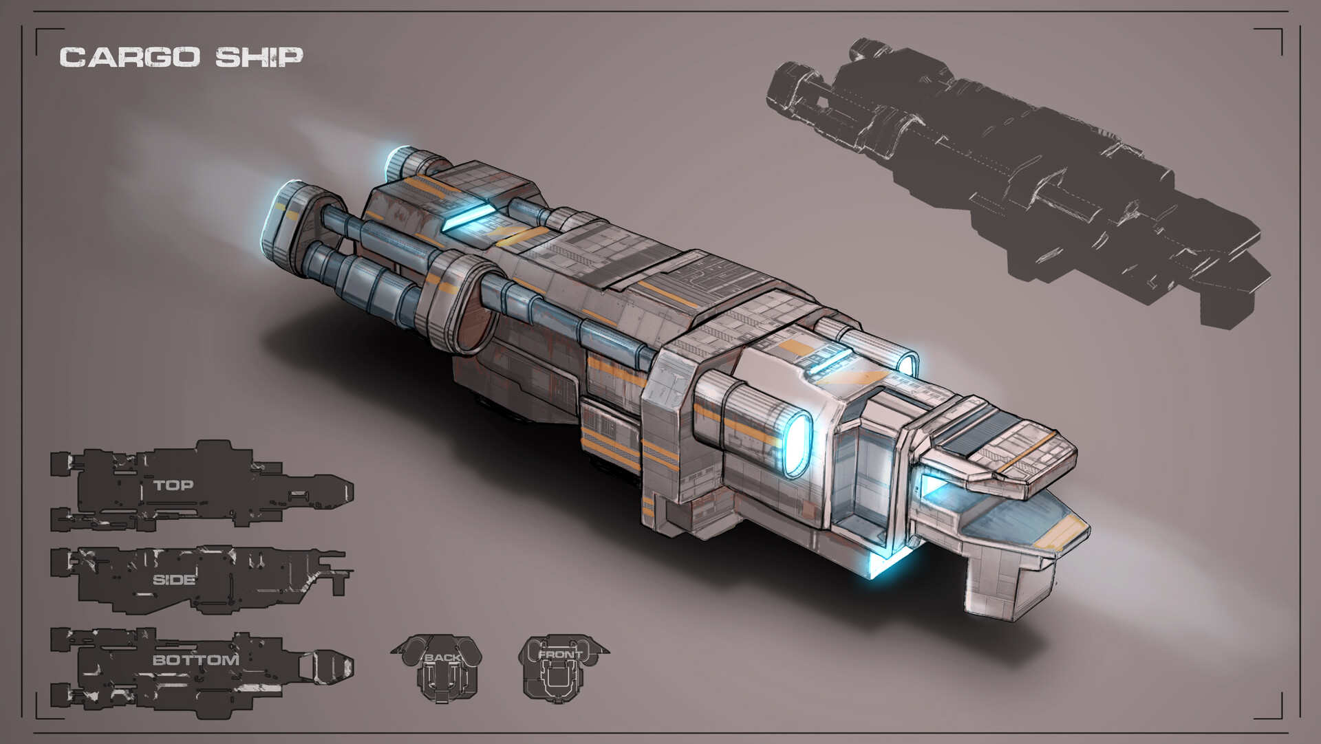 cargo spaceship concept
