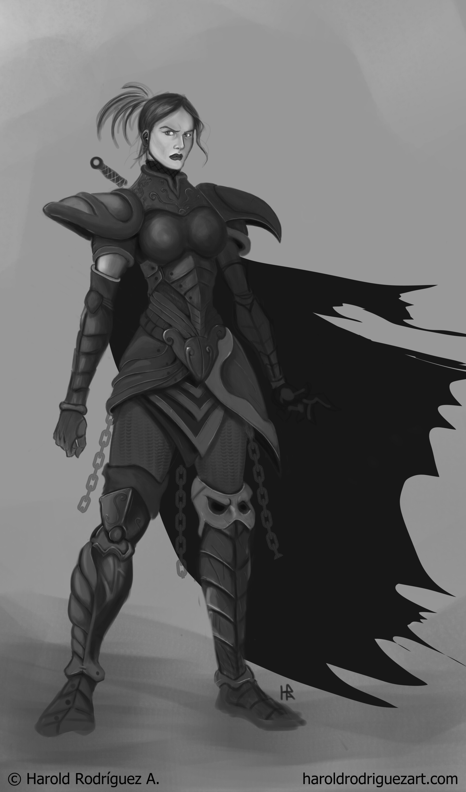 Harold Rodriguez - Female Warrior Concept Art