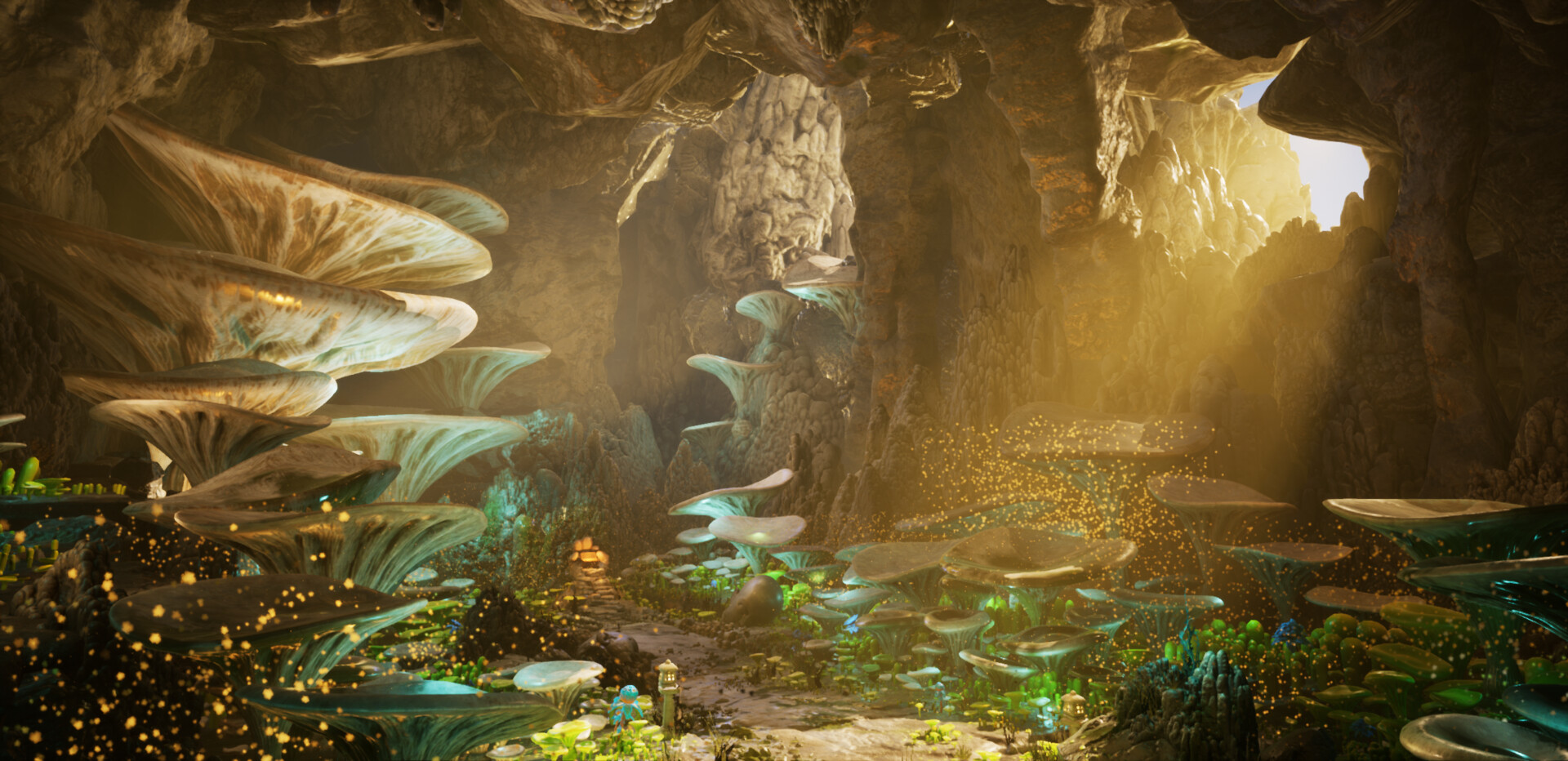 ArtStation - Re-Lighting of The Deep Caves