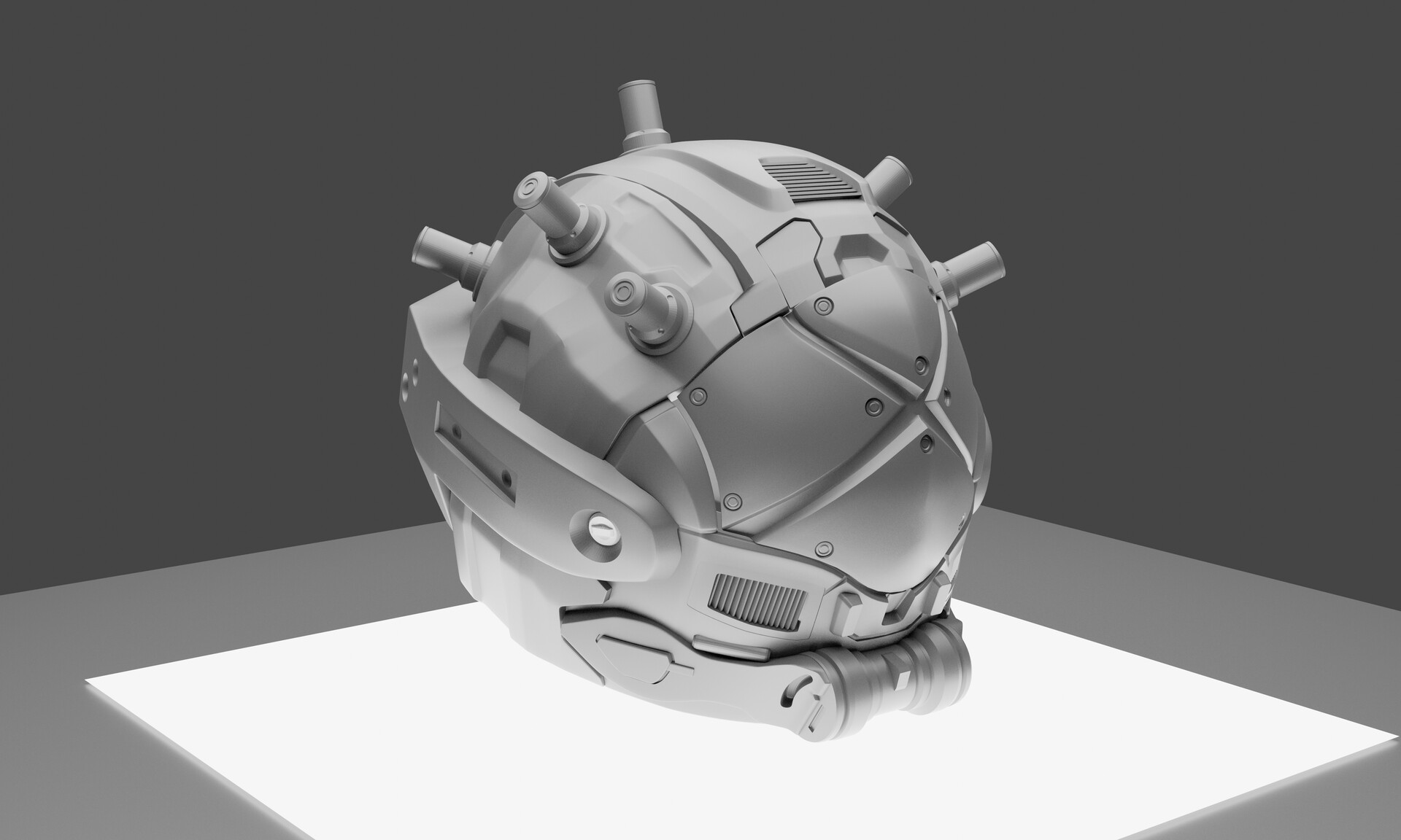 Kevin Liu - Cloak pilot Helmet-Titanfall2 3d printing project