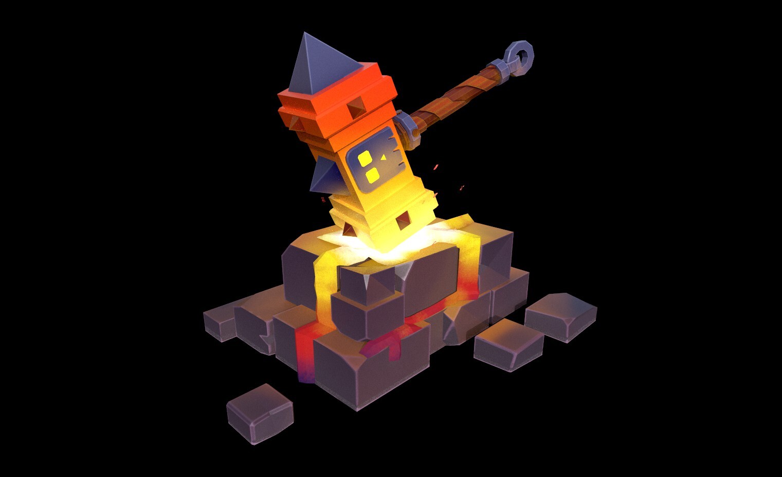 ArtStation - Stylized Hammer