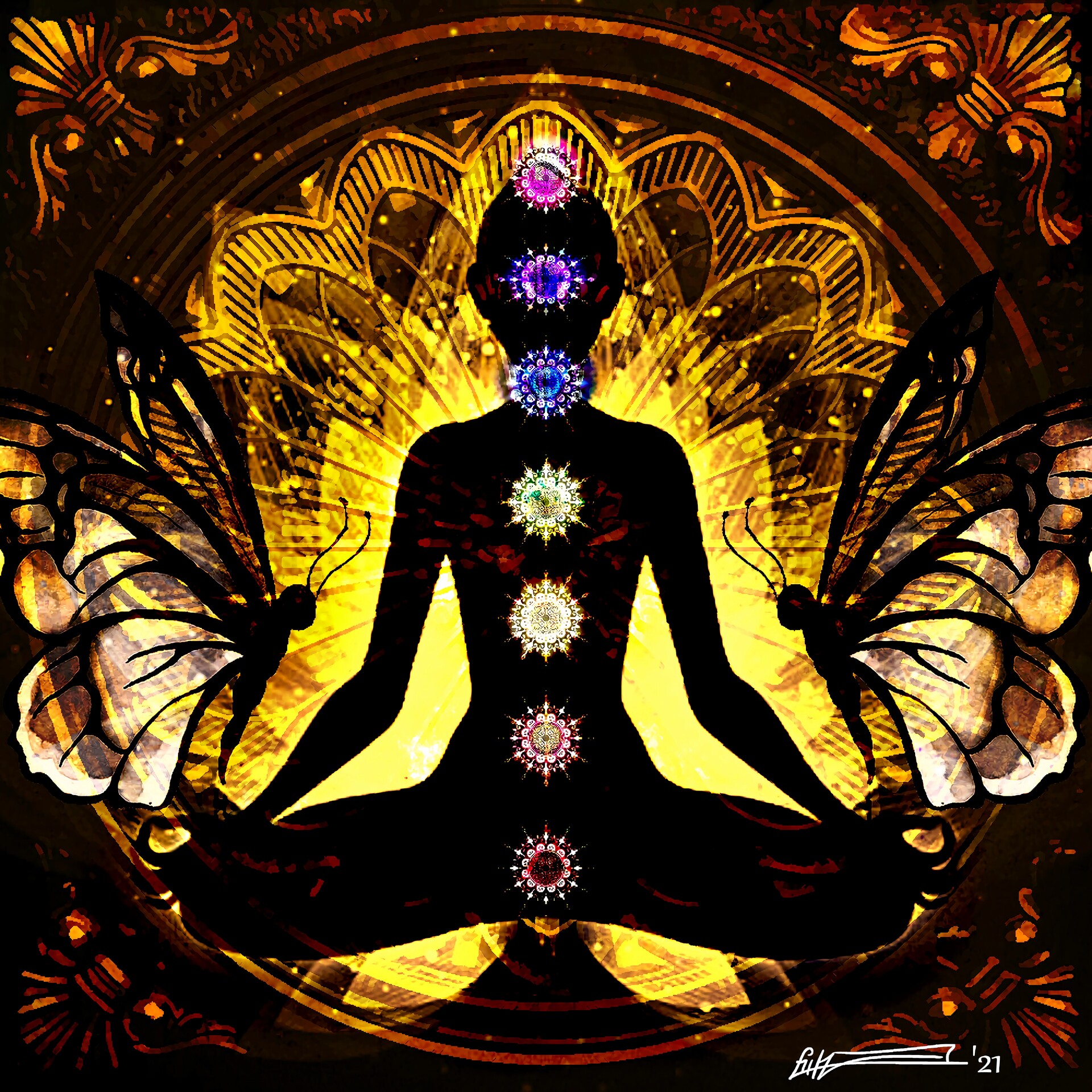 ArtStation - The Monarch's Golden Lotus Throne