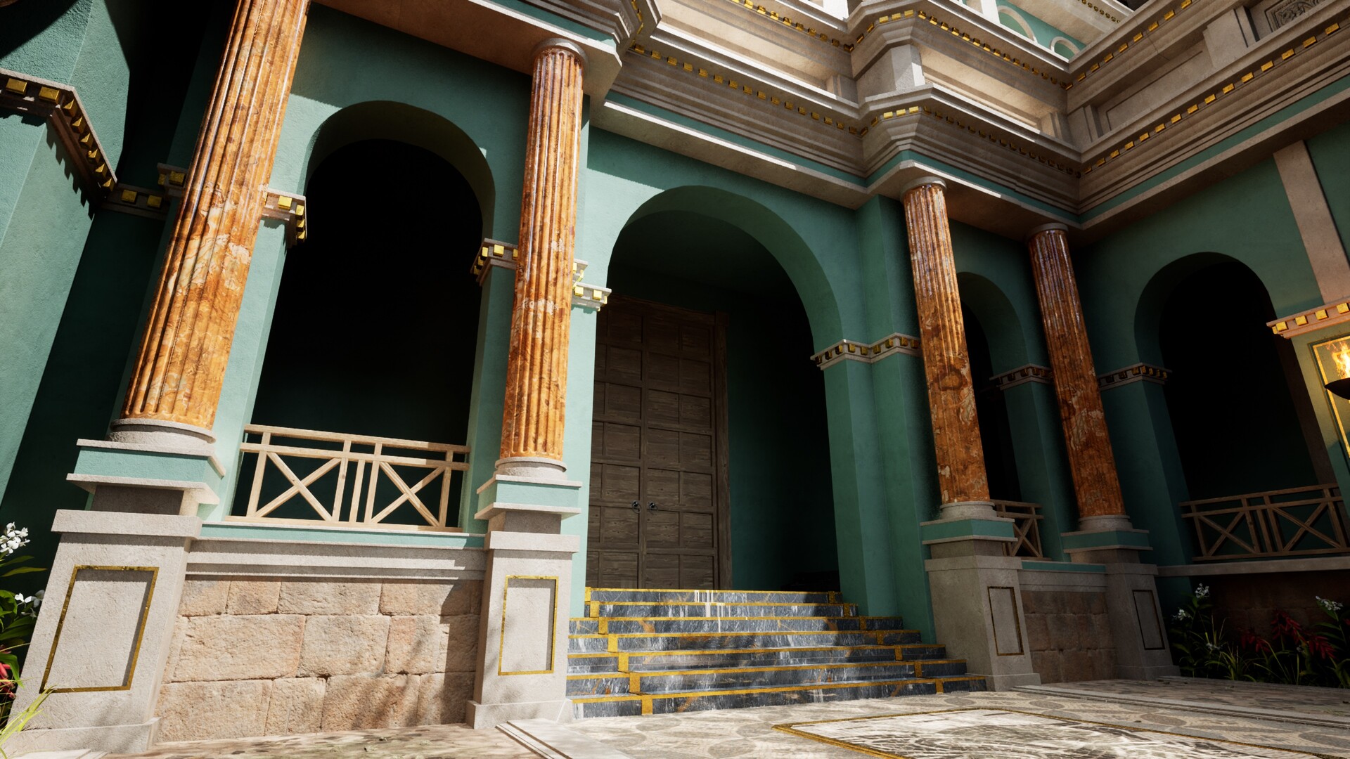 Nathan Nodley - Environment Artist - Roman Courtyard - UE5 with Lumen