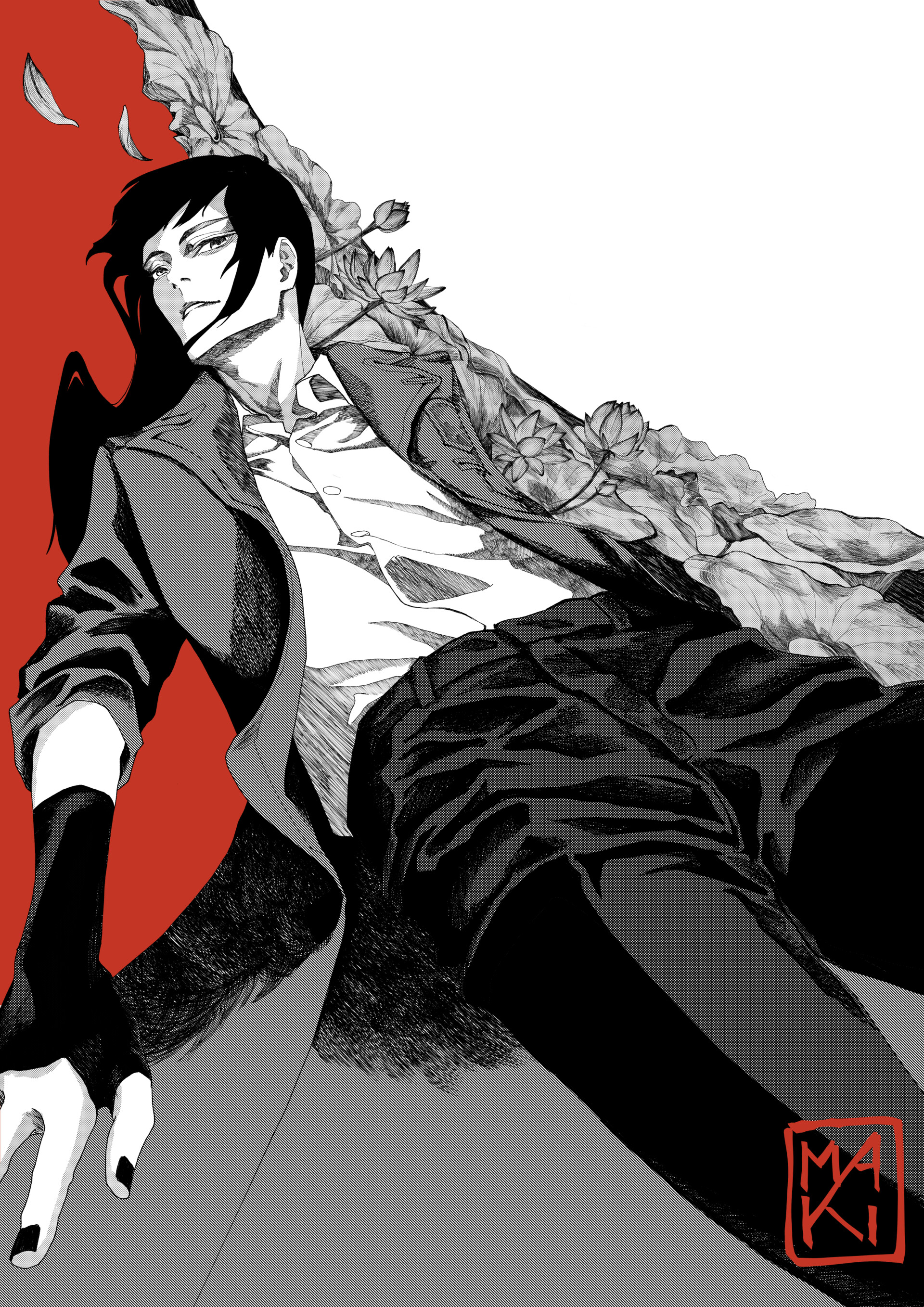 ArtStation - Kanda in monochrome