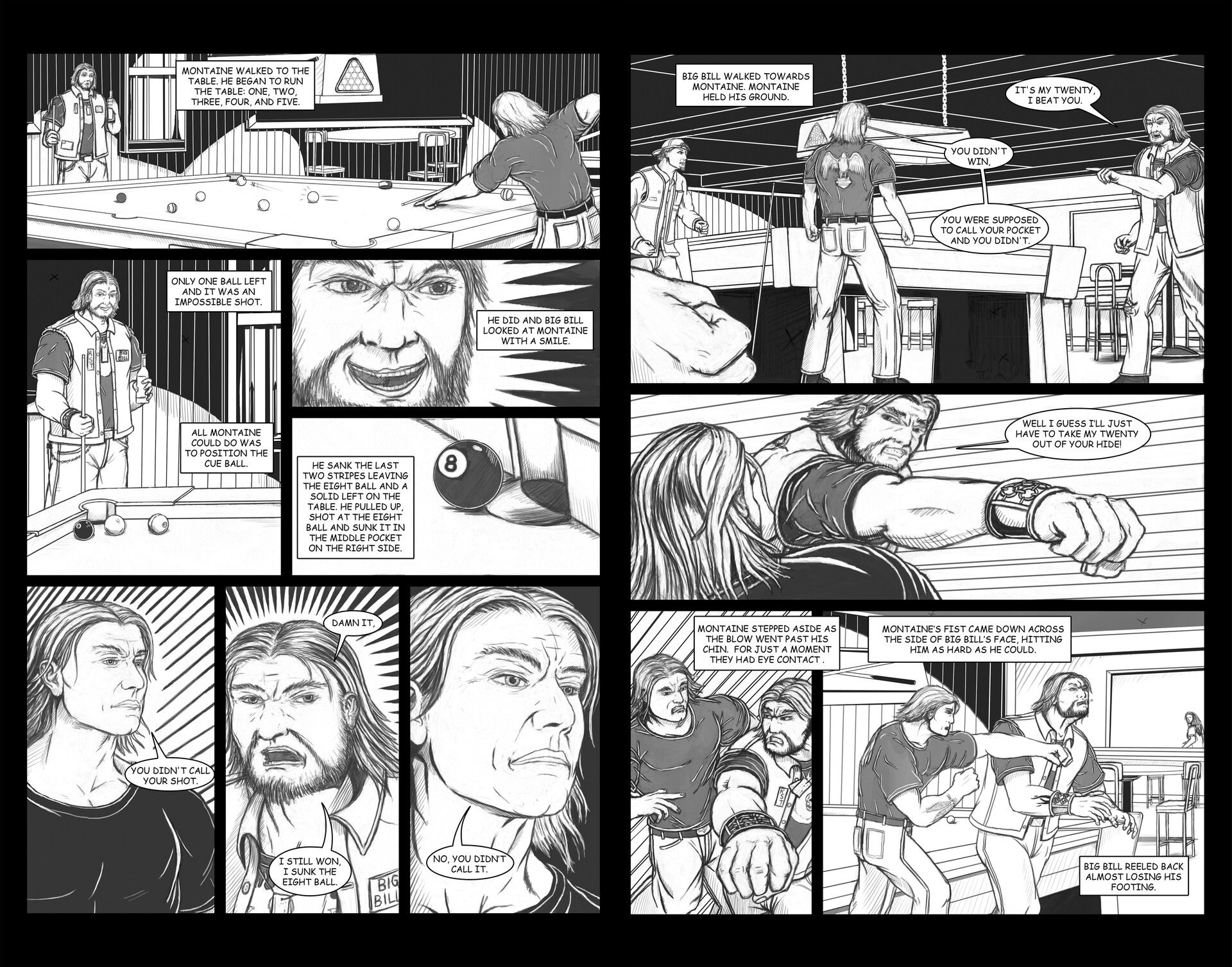 ArtStation - John Carlos Montaine: the Poisoning Pages 23-28 with Cover & Character Designs