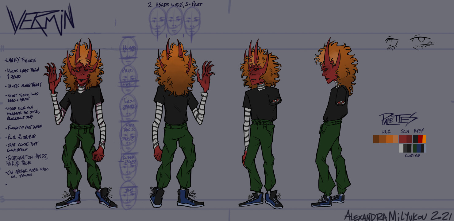 ArtStation - Vermin Reference/Turn Around