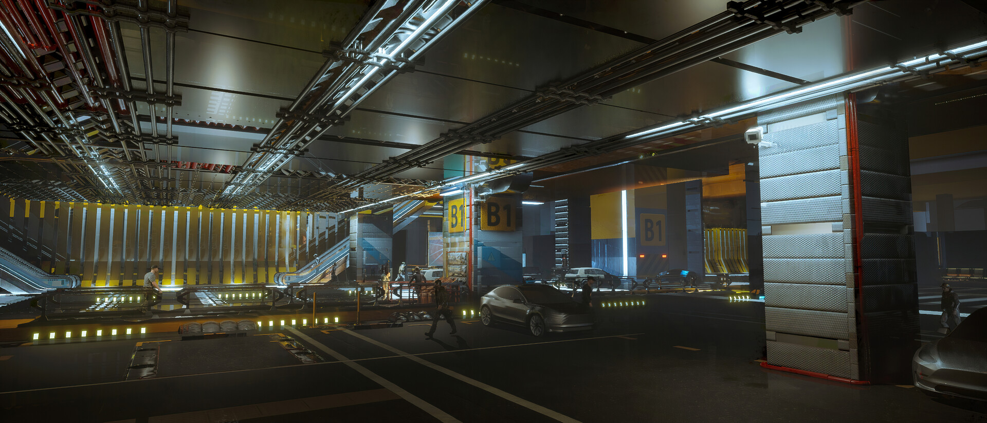 ArtStation - Parking lot