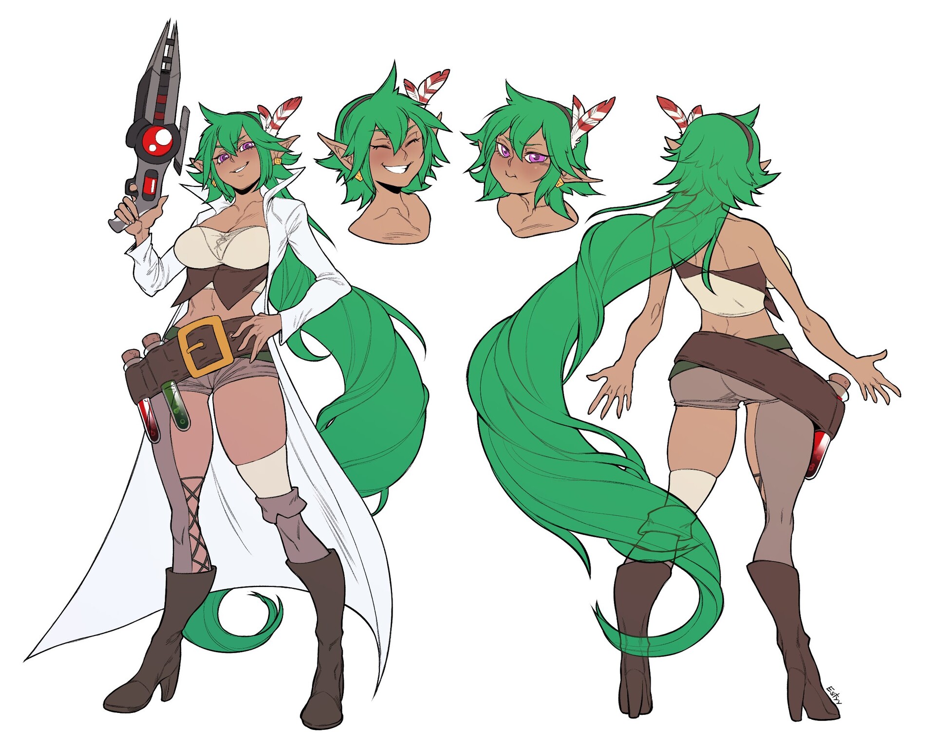 ArtStation - Character reference sheet