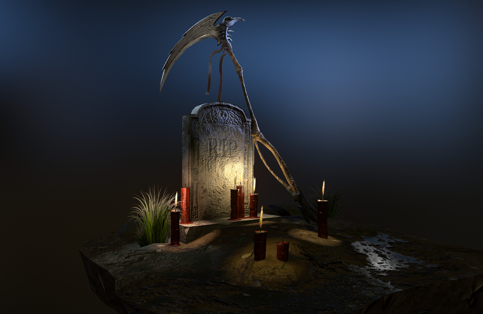 ArtStation - Battle scythe - Crow