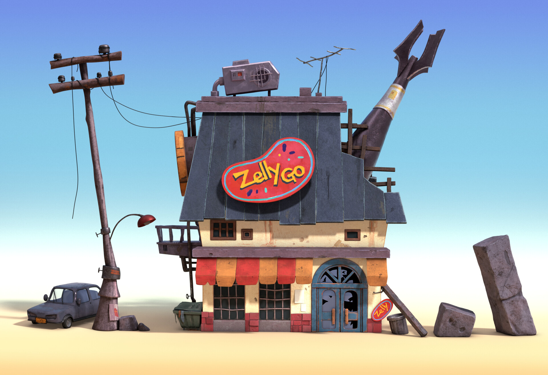 ArtStation - Zelly Go Cartoon House