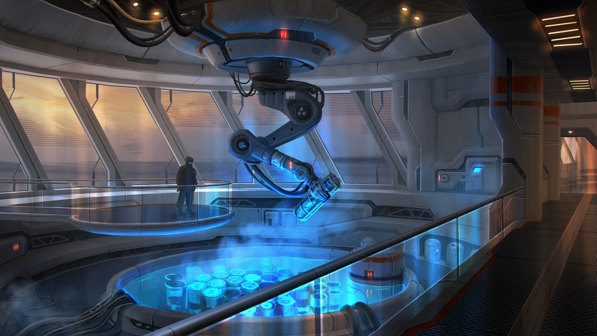 ArtStation - Some sci fi interior