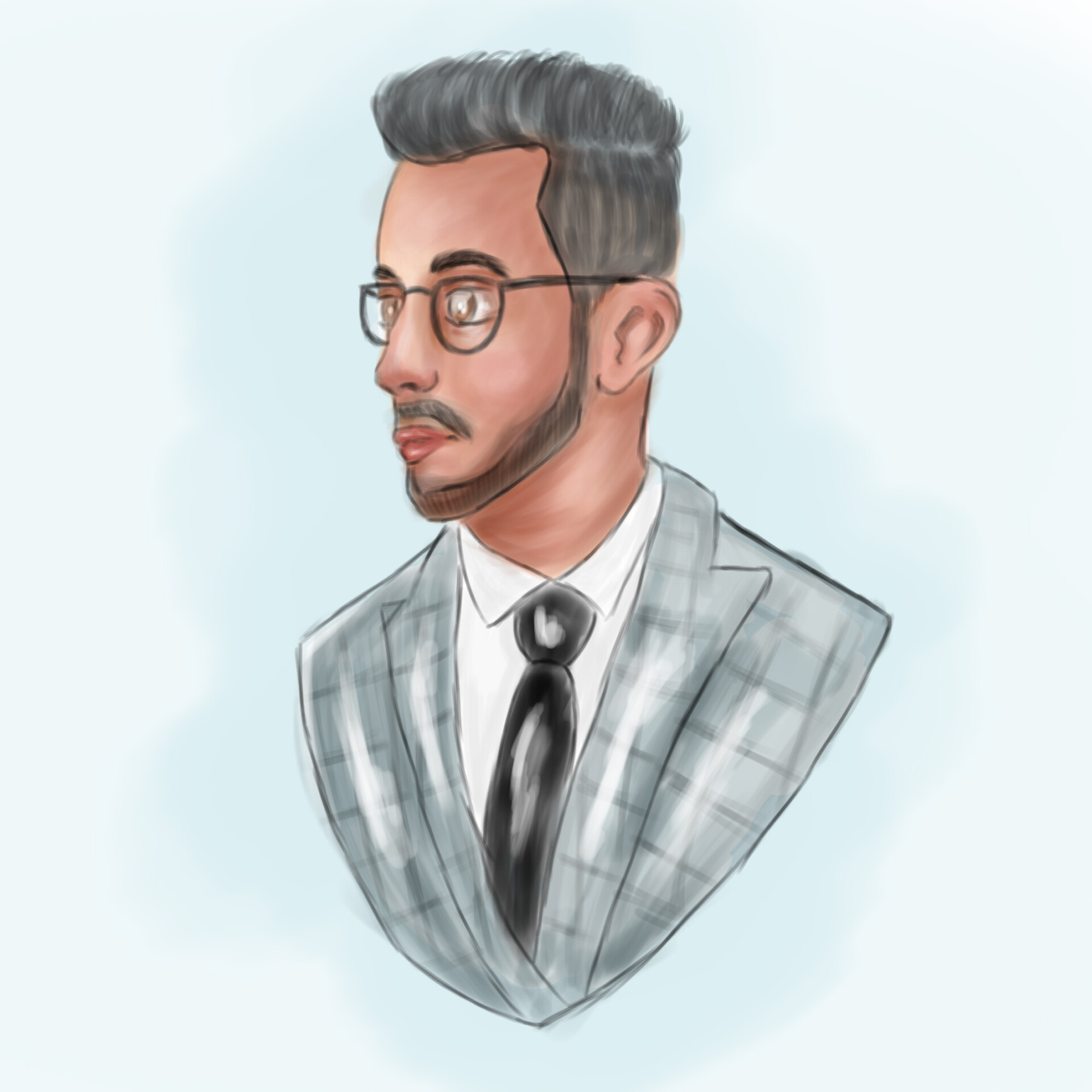 ArtStation - digital portrait