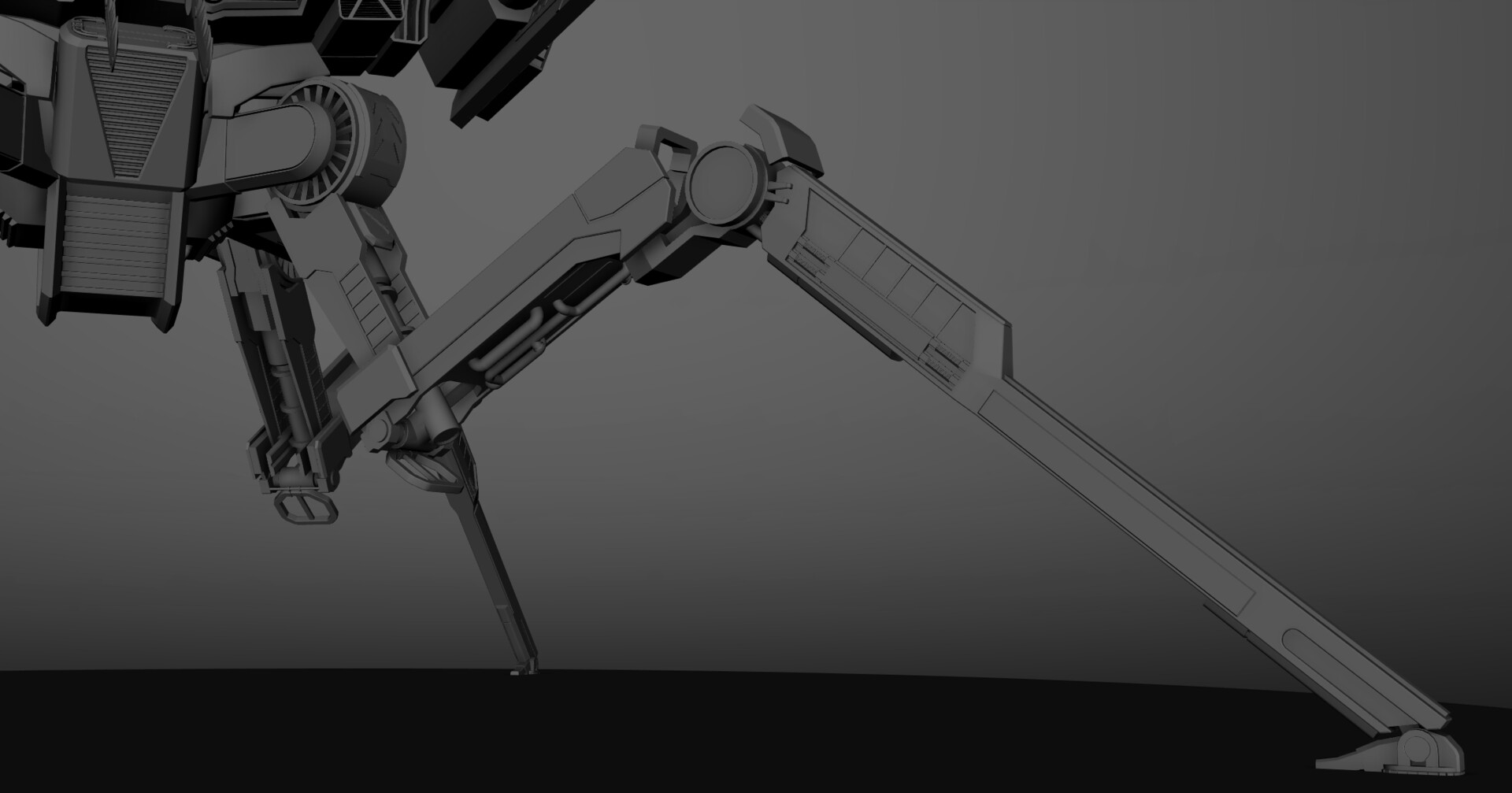 Thomas Stushnoff 3D portfolio - Revenant Drone from BattleTech [WIP]