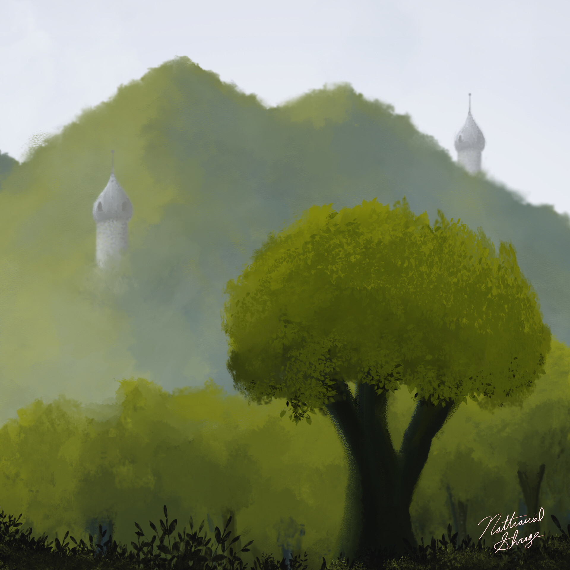 ArtStation - Ghibli-Inspired Environment Art 01