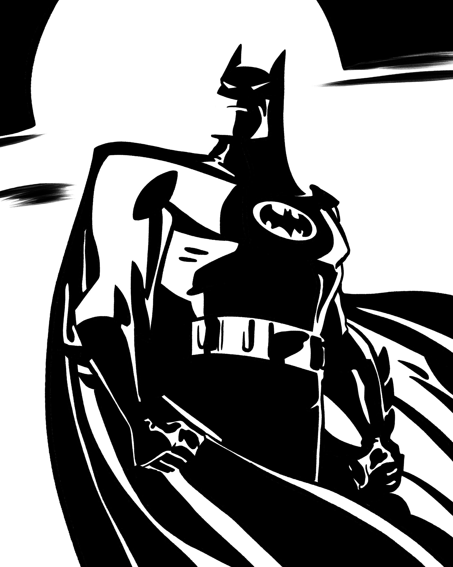 Bruce Timm Batman Sketch