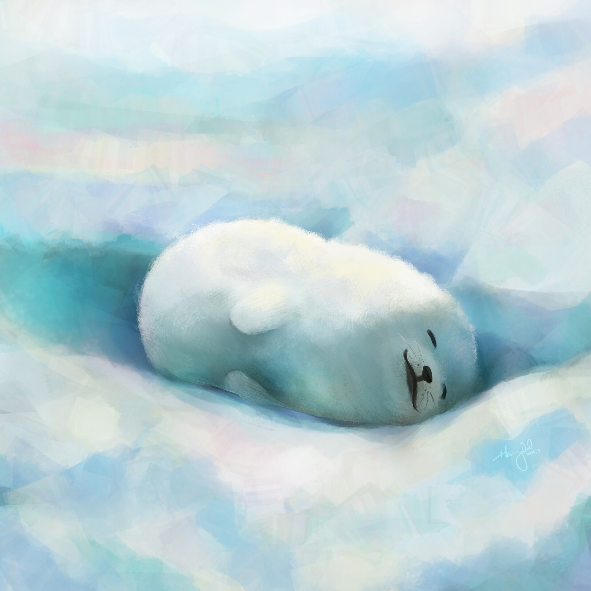 ArtStation - Sleepy Seal