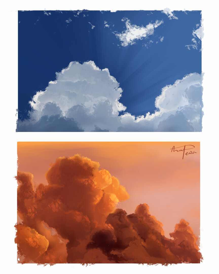 ArtStation - Cloud and sky practice