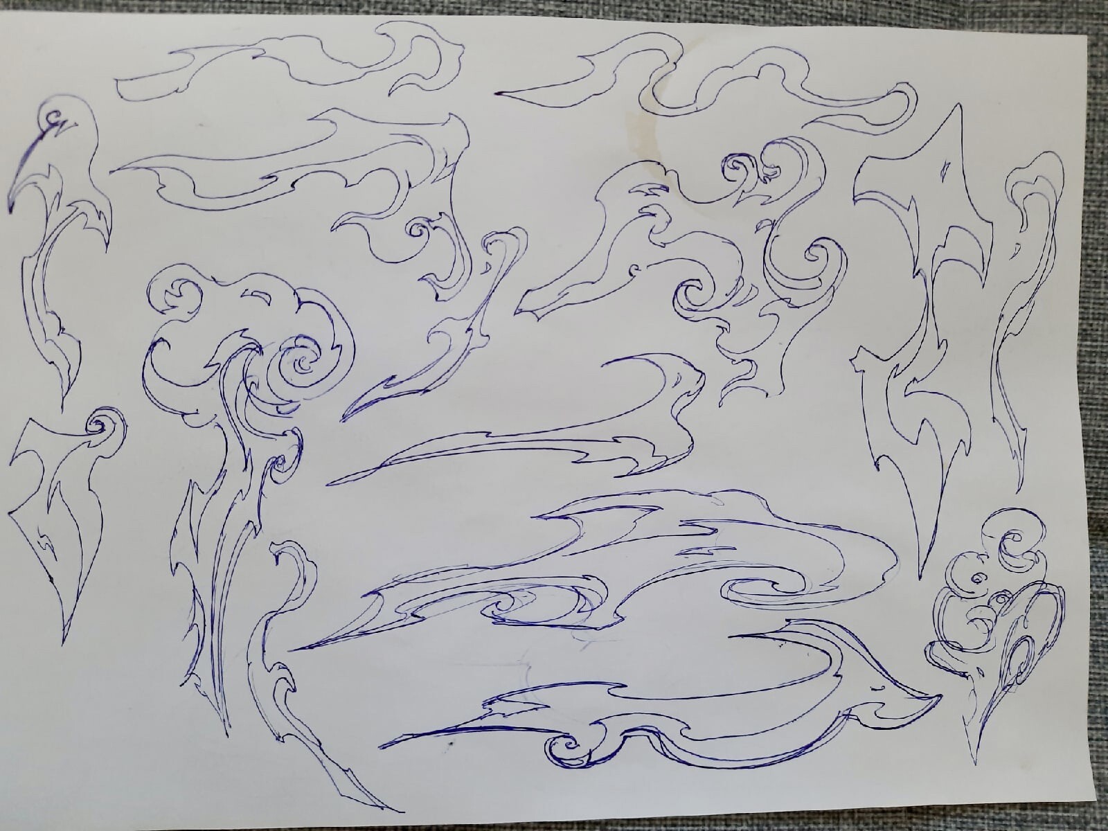 how to draw japanese smoke