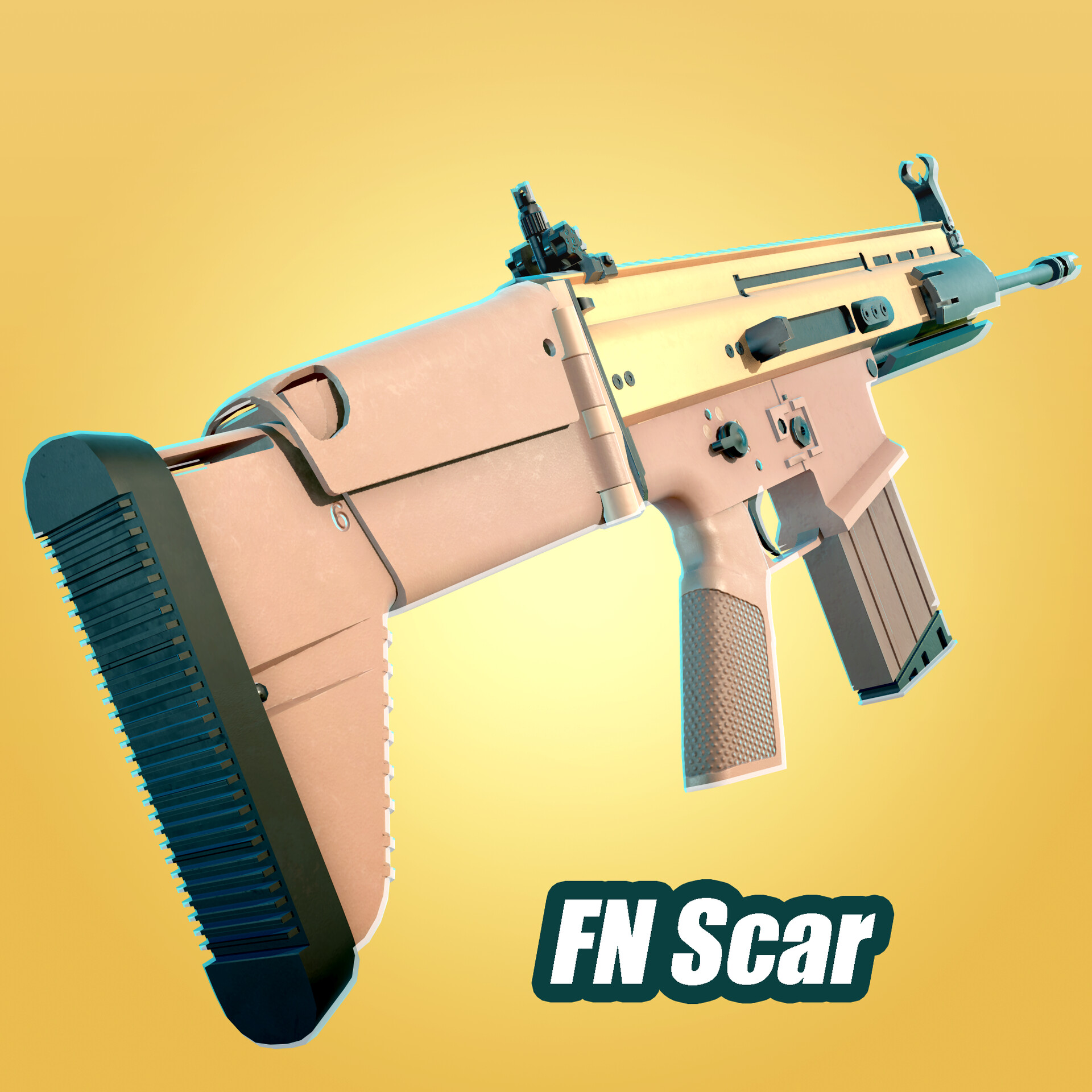 ArtStation - Gun FN Scar