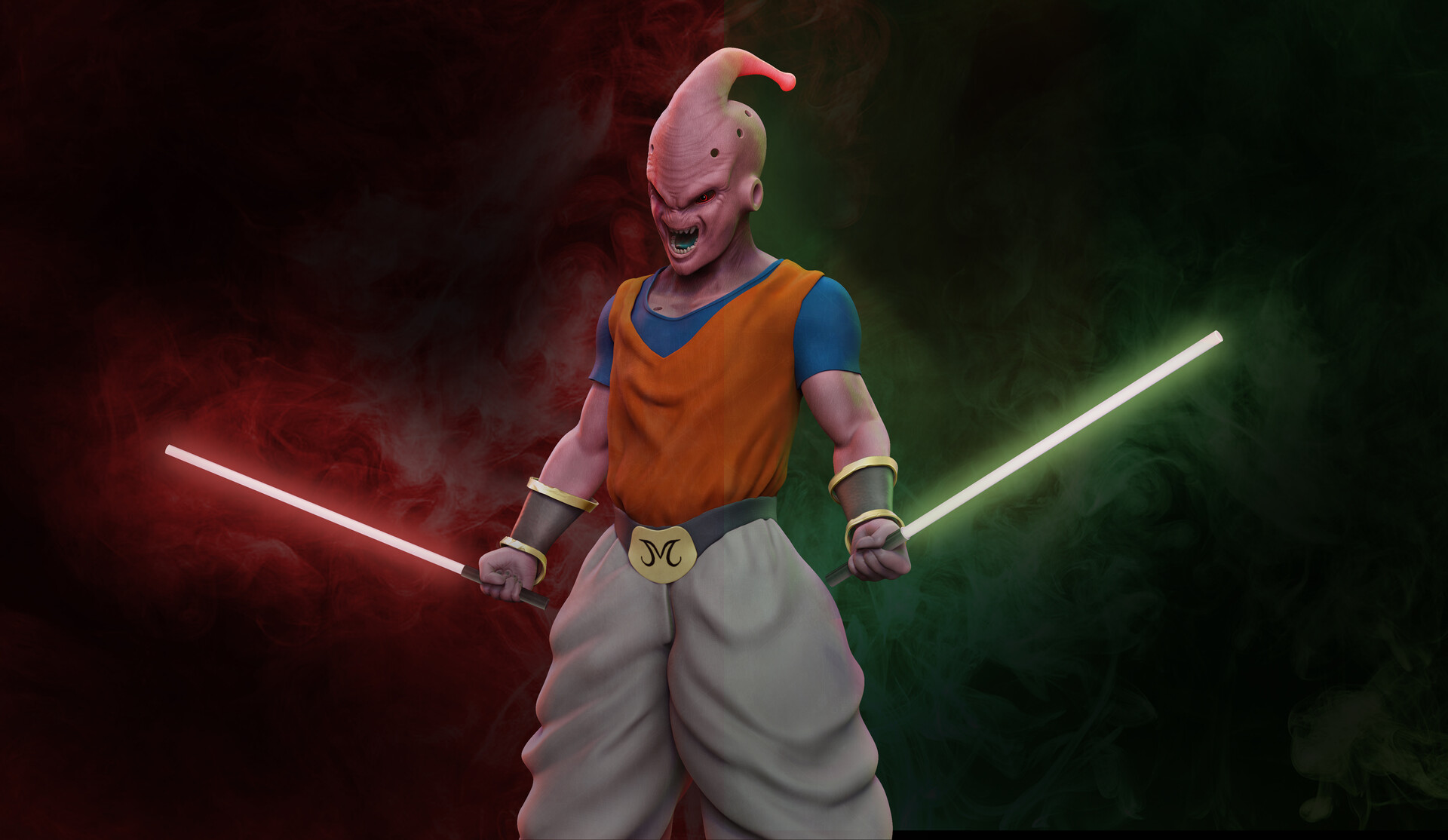 ArtStation - kid majin buu