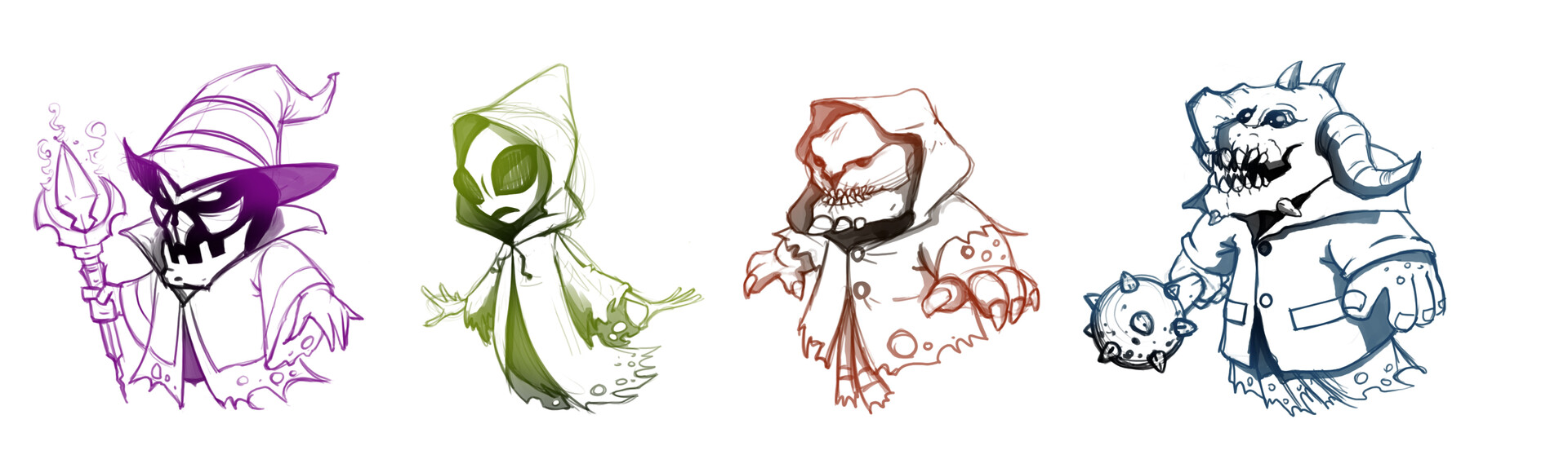 ArtStation - Enemies (Game Art) Rough Sketches