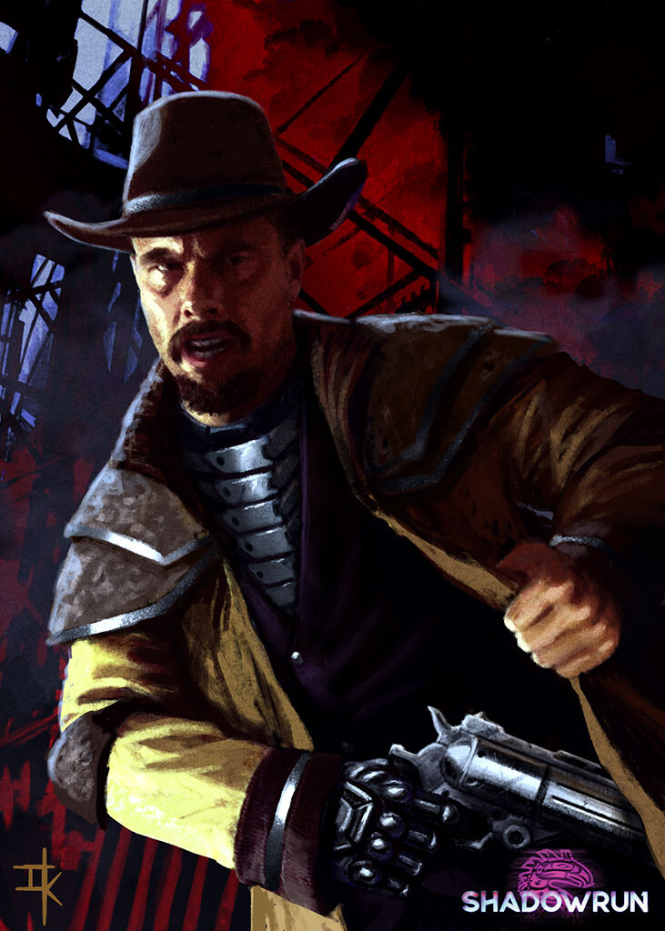 Ian King - Shadowrun: Sprawl Ops Kickstarter Backer Portraits