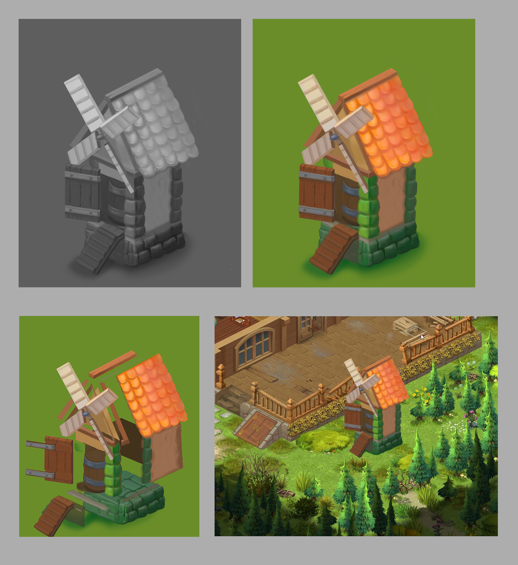 ArtStation - Mill for a game location