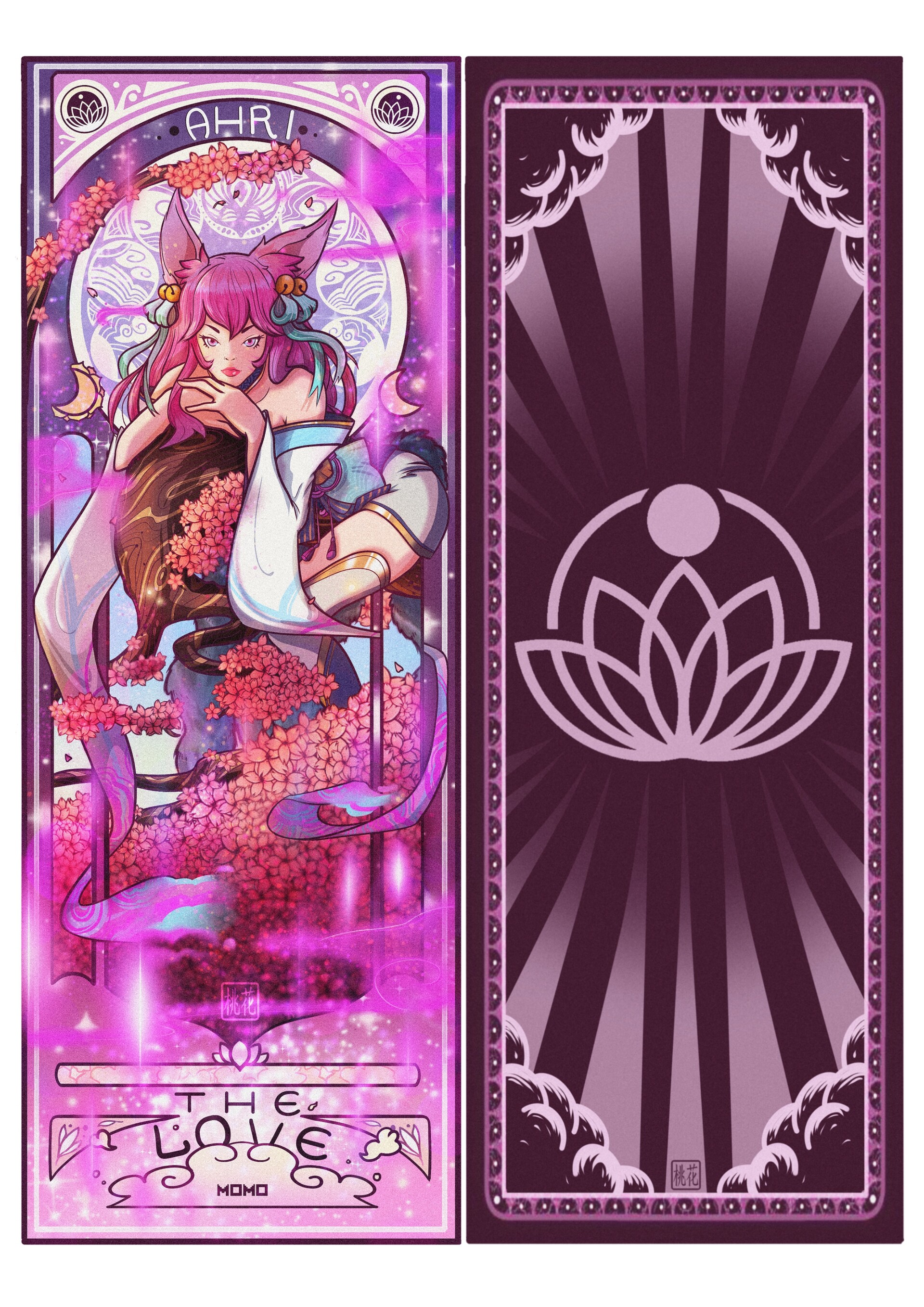 ArtStation - Spirit Blossom Ahri, the love tarot card