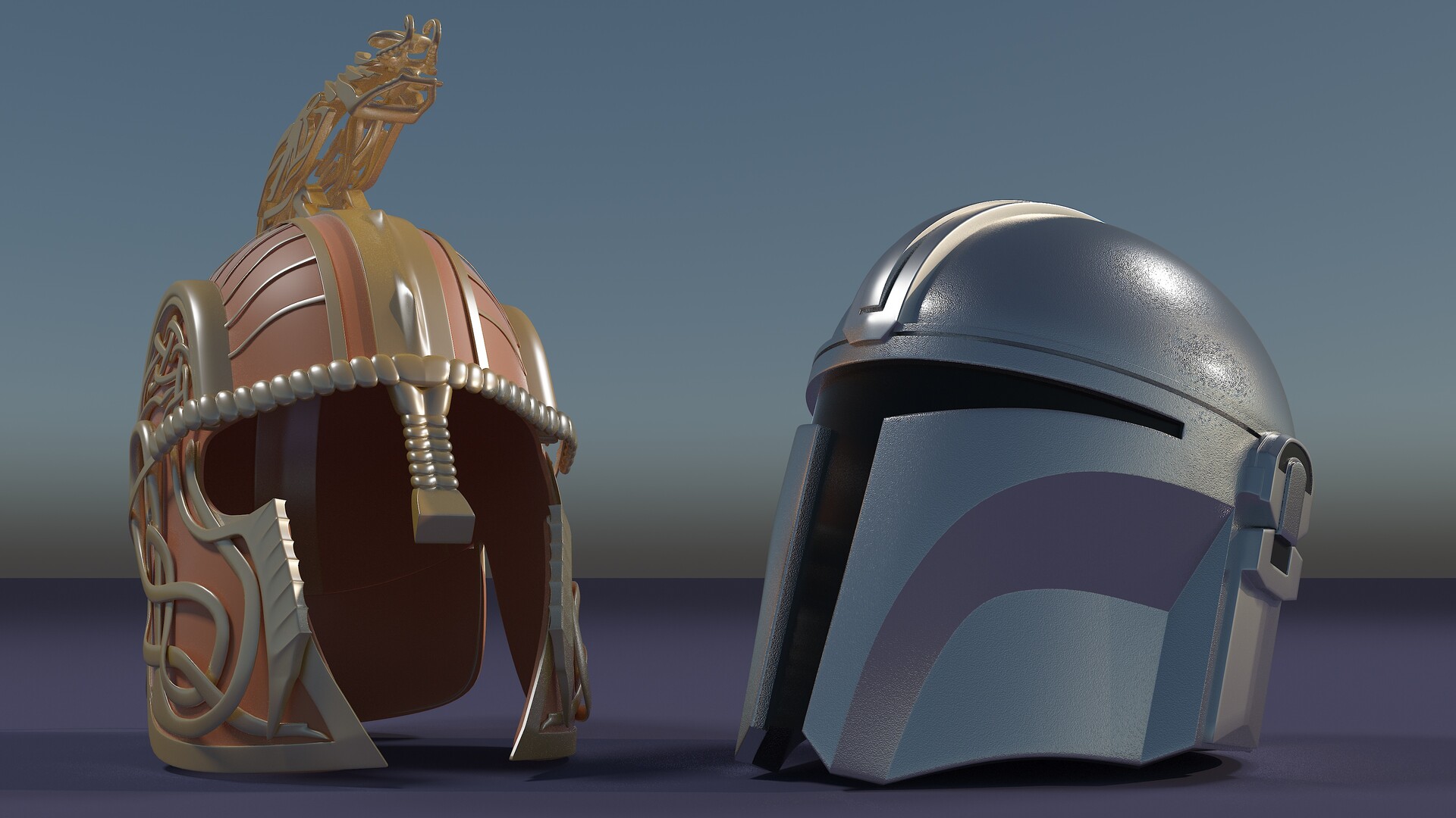 ArtStation - 3dmax/Turin vs Mando Helmet
