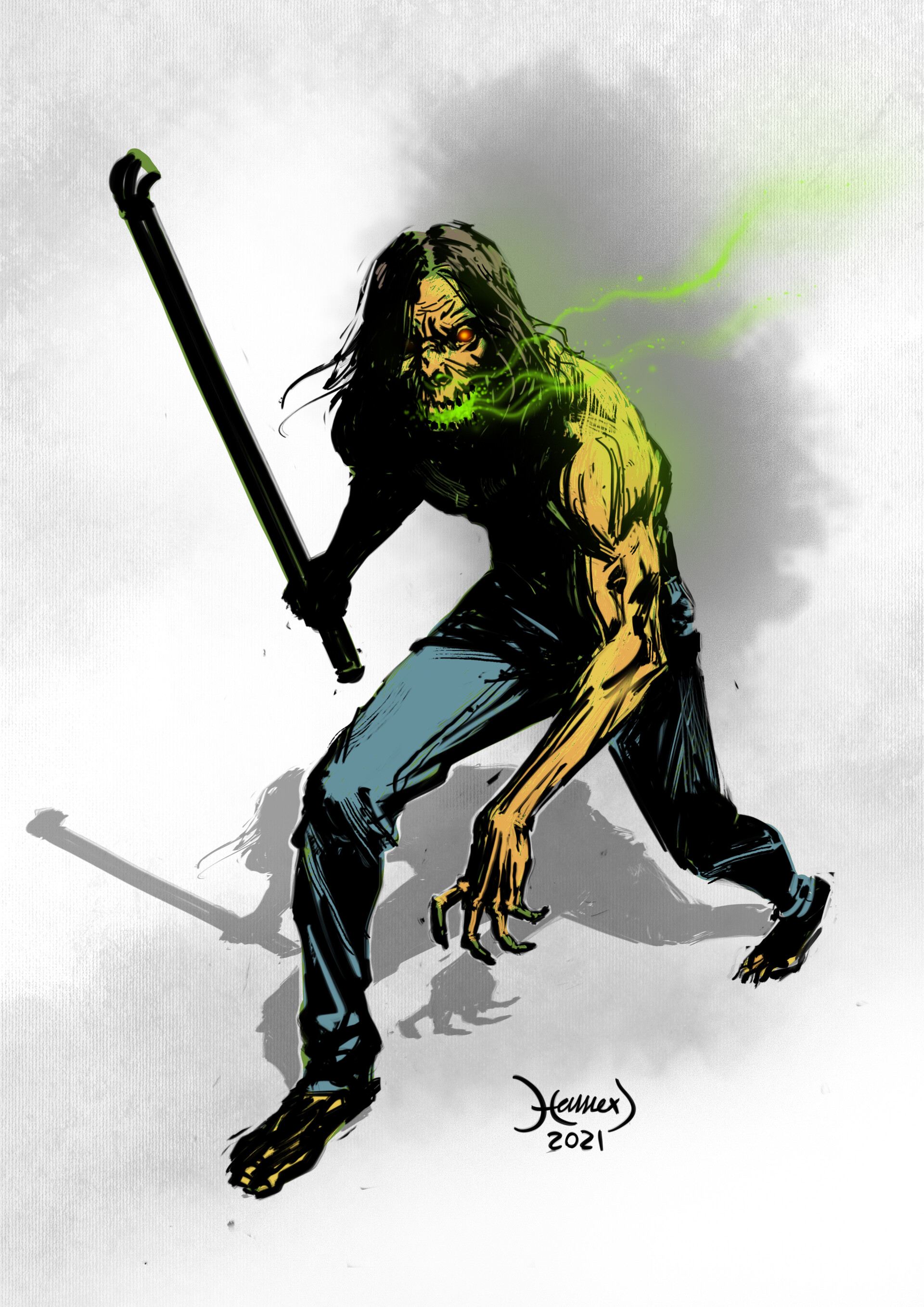 ArtStation - Enraged Zombie 2021