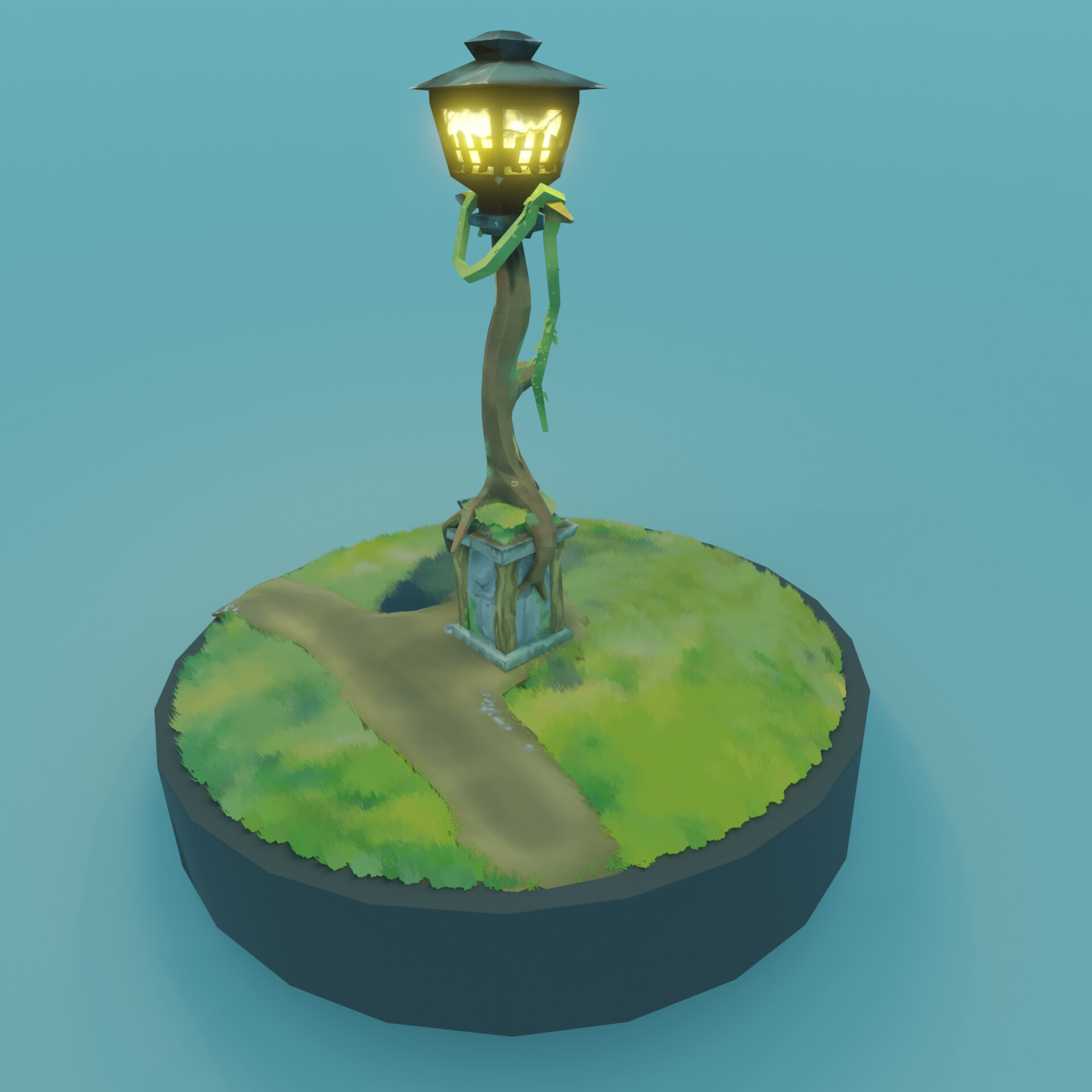 ArtStation - Fantasy Tree Lamp
