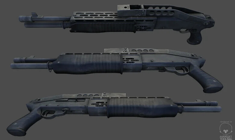 ArtStation - Spas 12 Game Asset