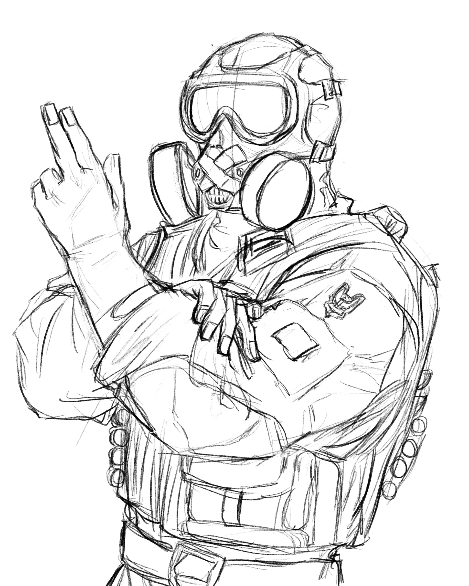 notamutemain - Orb Weaver Mute Design - Rainbow 6 Fanart (Sep 2019)