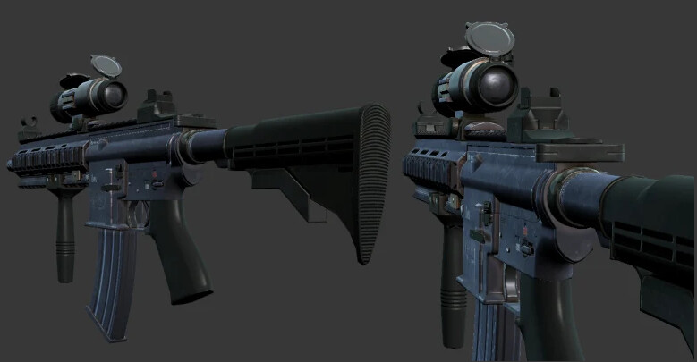 ArtStation - Military rifle