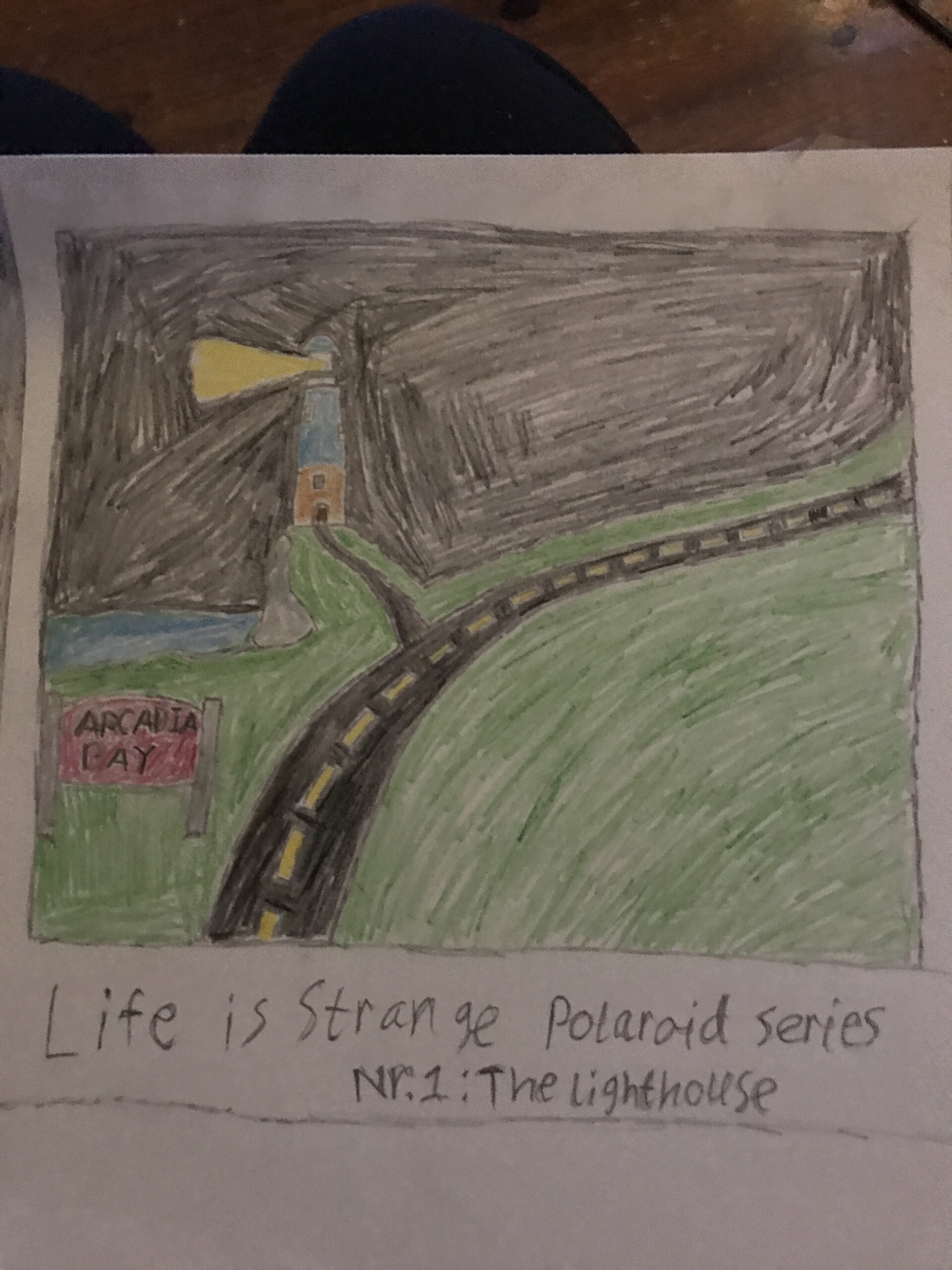 Vanessa Hansen - Life is Strange polaroid series #2: Lighthouse