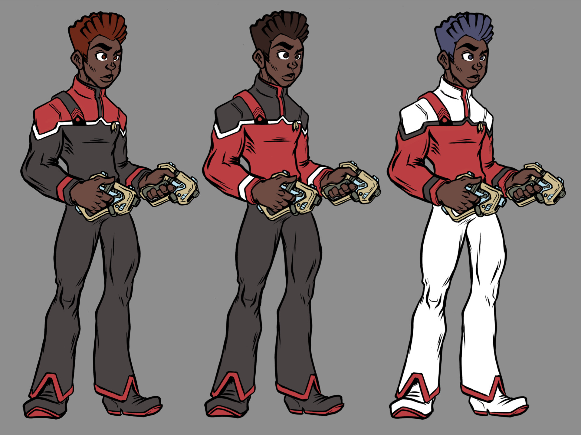 ArtStation - Star Trek NCO Rope/Ribbon Rank visibility study